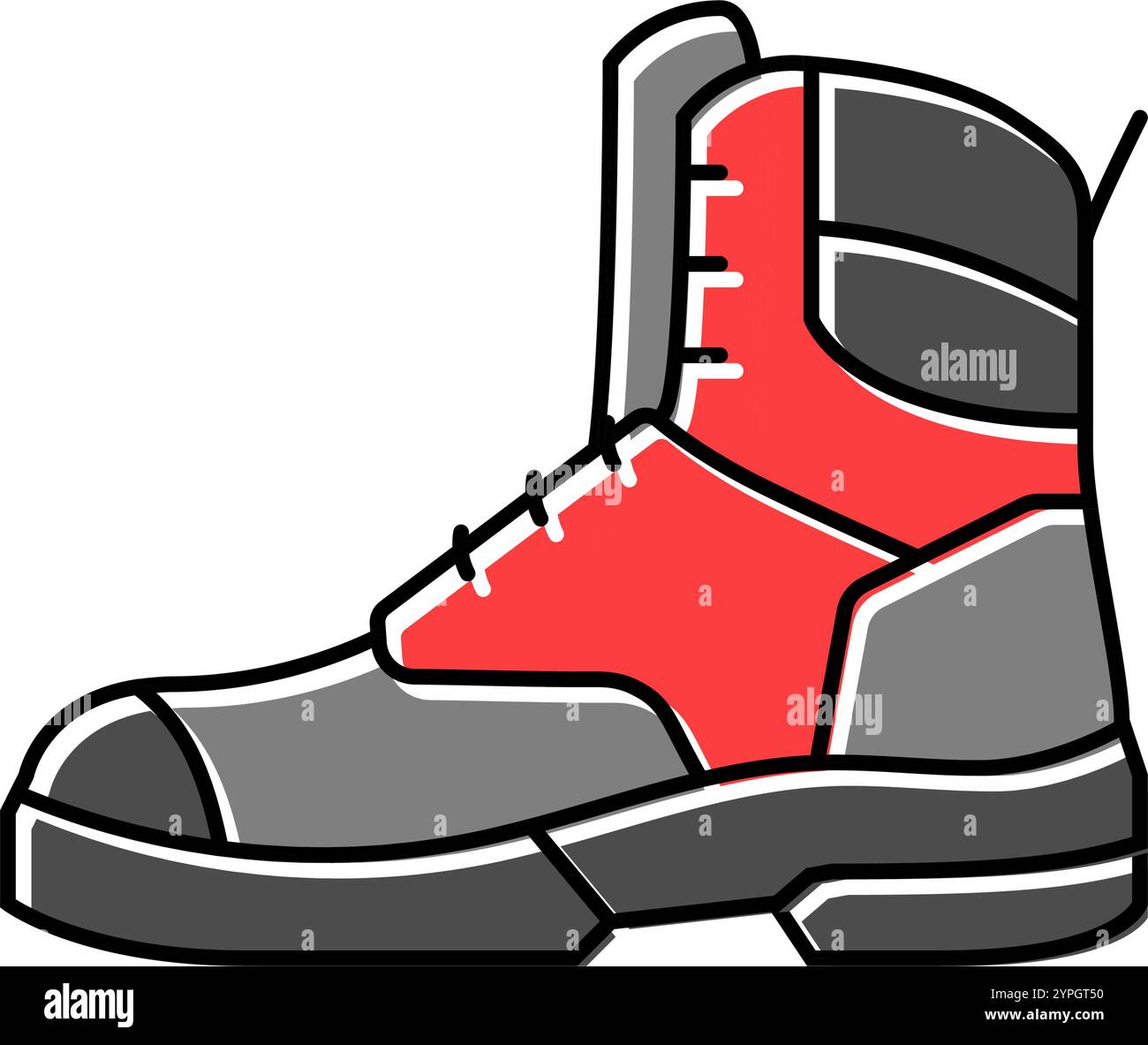 safety boots ppe protective equipment color icon vector illustration ...