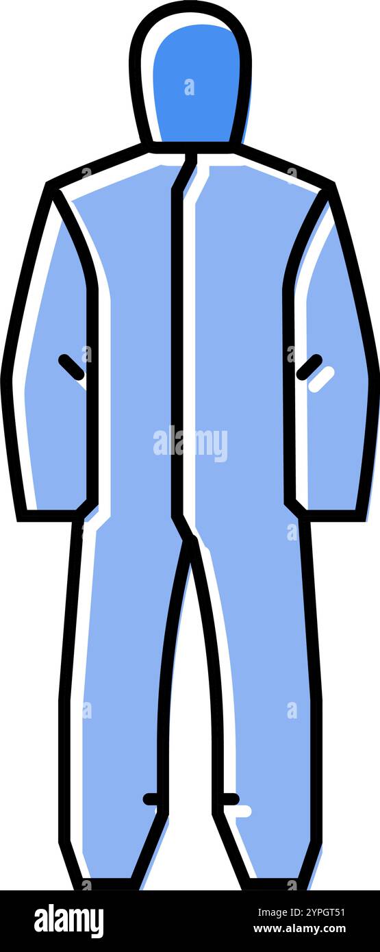 coveralls ppe protective equipment color icon vector illustration Stock ...
