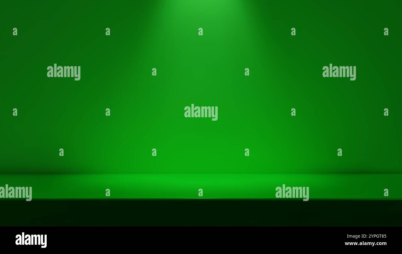 Green studio room gradient Stock Vector Images - Alamy