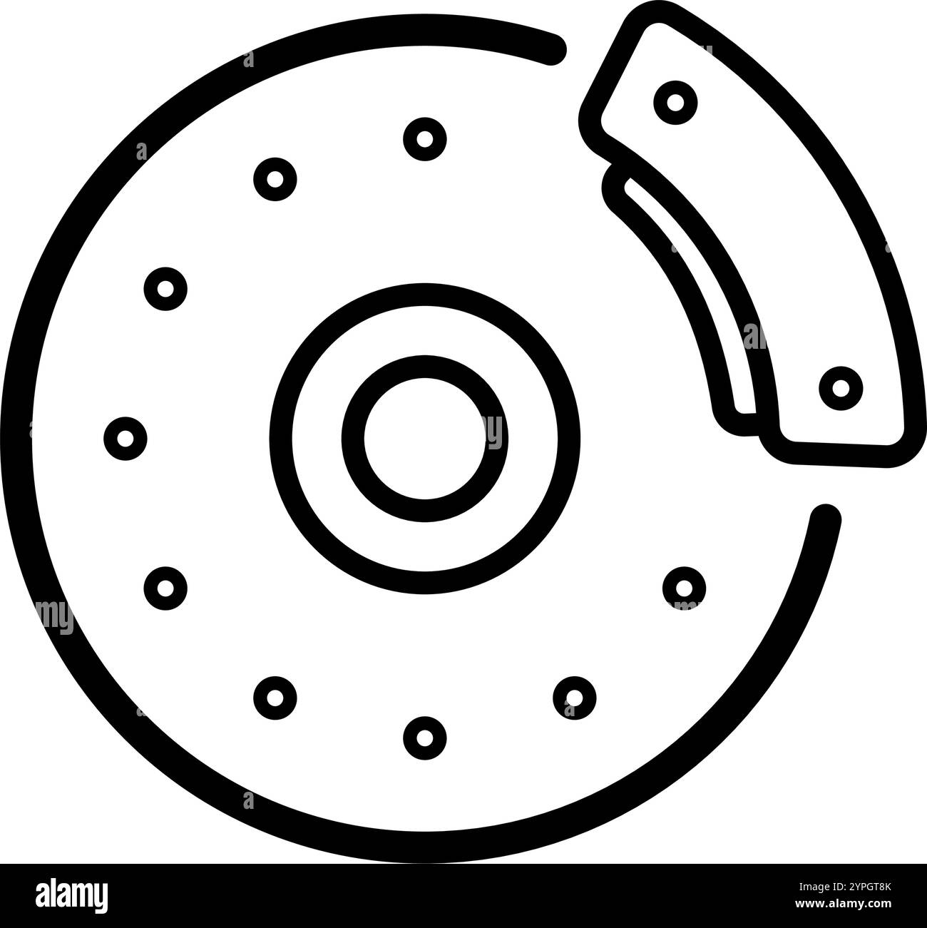 Disc brake pads Stock Vector Images - Alamy