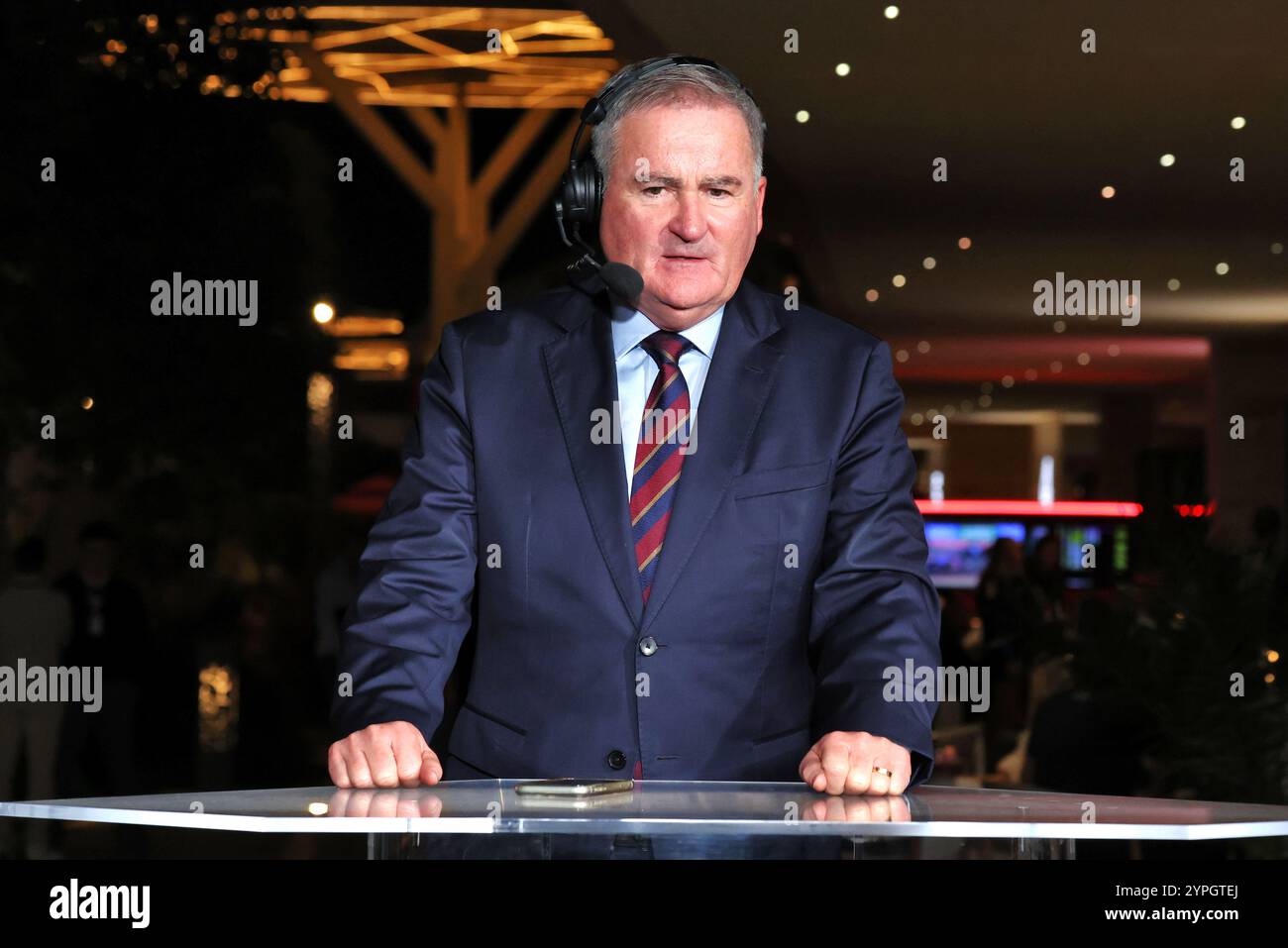 Doha, Qatar. 30th Nov, 2024. Richard Keys (GBR) Sports Presenter ...