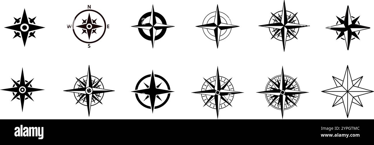 compass, compass rose, world directions icon Stock Vector Image & Art ...