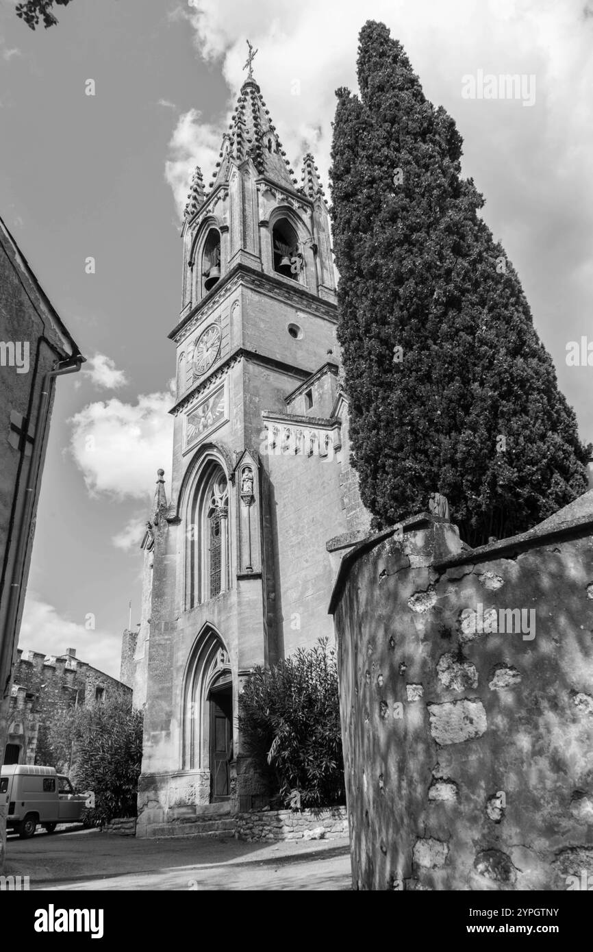 Historic building tower under Black and White Stock Photos & Images - Alamy