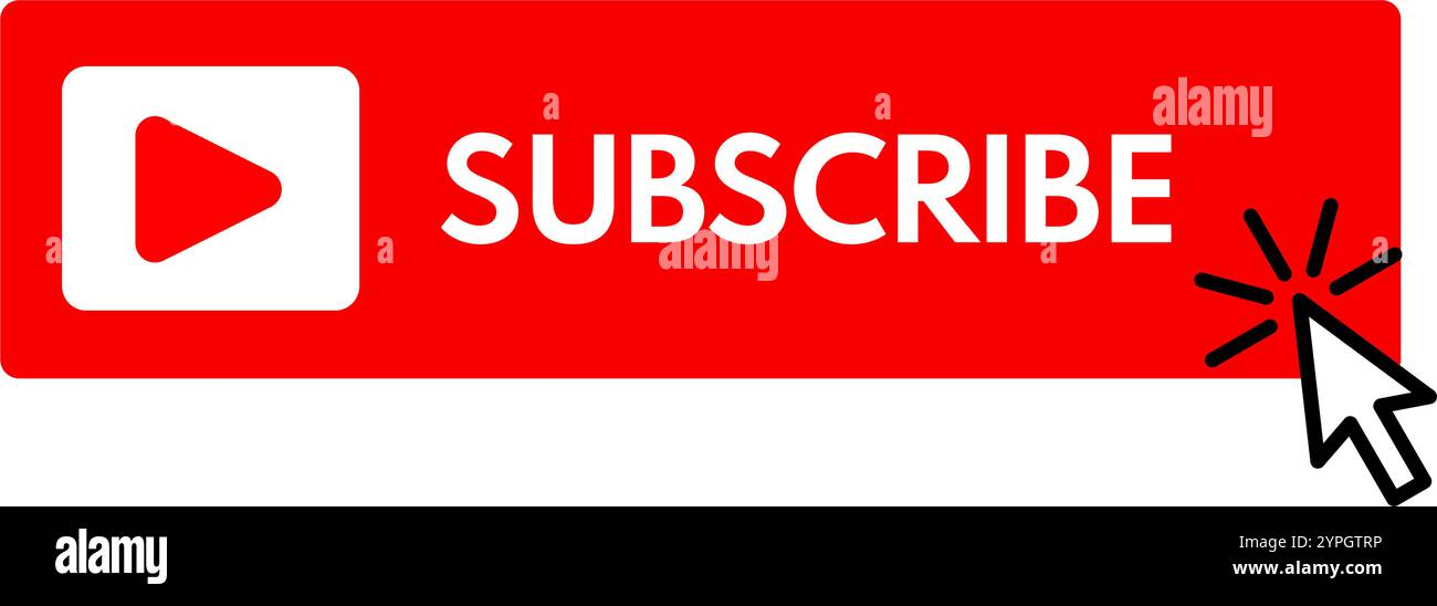 Subscribe button - vector illustration Stock Vector Image & Art - Alamy