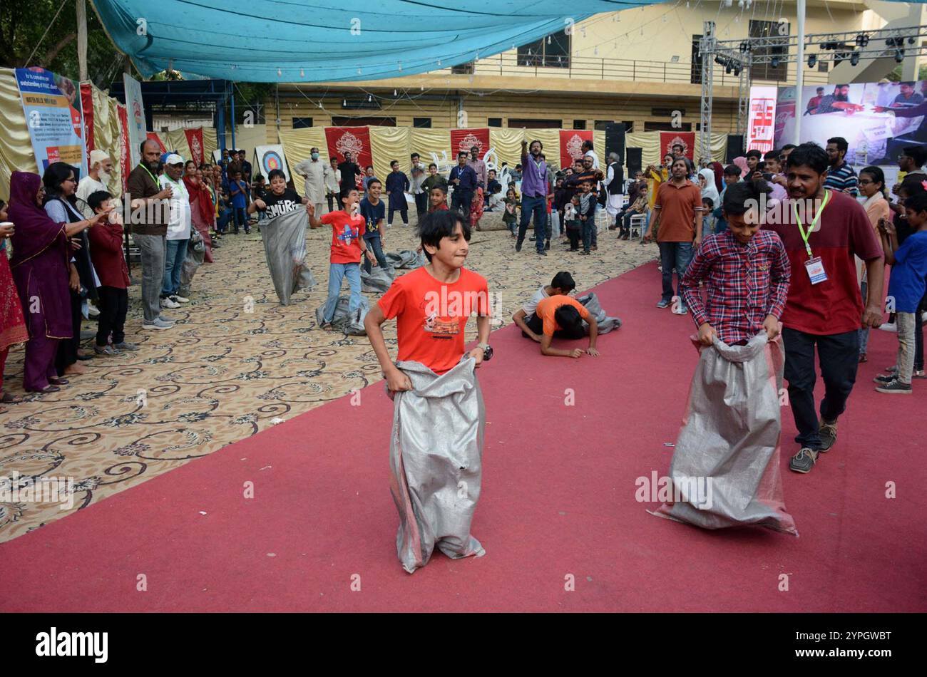 Children are enjoying game competition during Family Gala organized by ...