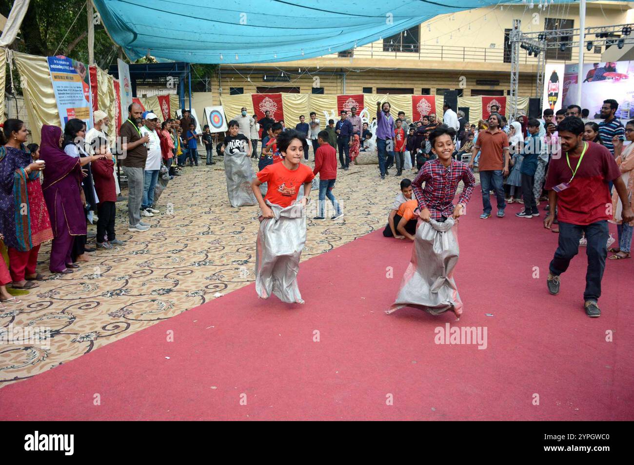 Children are enjoying game competition during Family Gala organized by ...