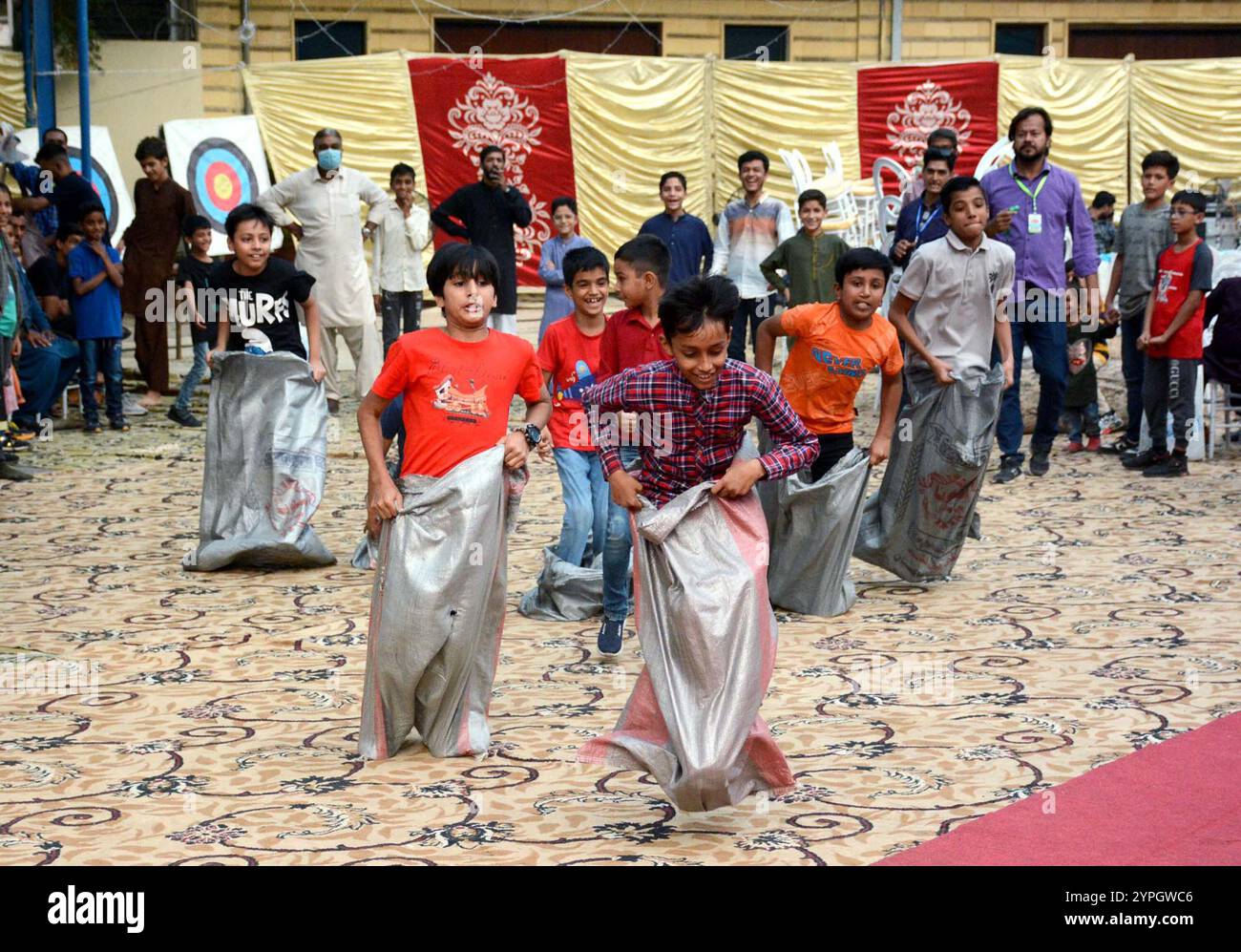 Children are enjoying game competition during Family Gala organized by ...