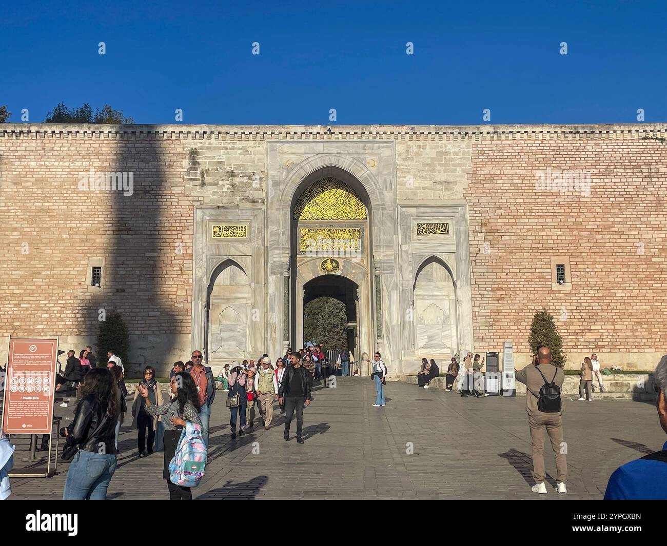 Istanbul, TR - Oct 23, 2024 The Emperor's Gate of Topkapi Palace is an ...