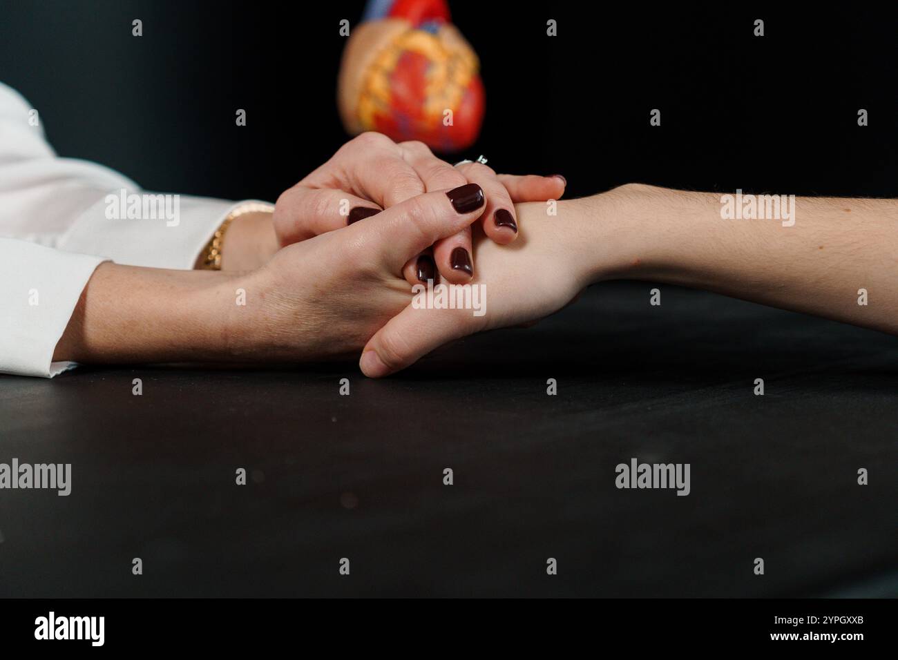 Intimate Connection: Symbolic Hands Depicting Support and Care Stock ...