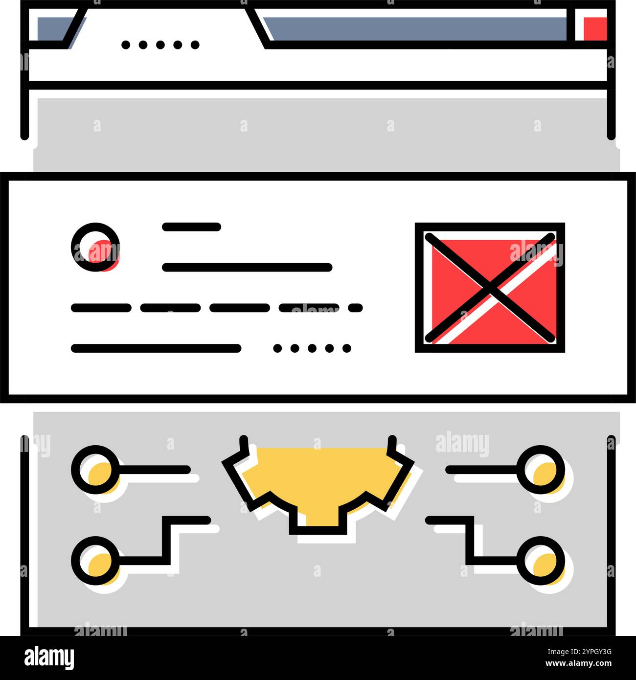 schema markup seo color icon vector illustration Stock Vector Image ...