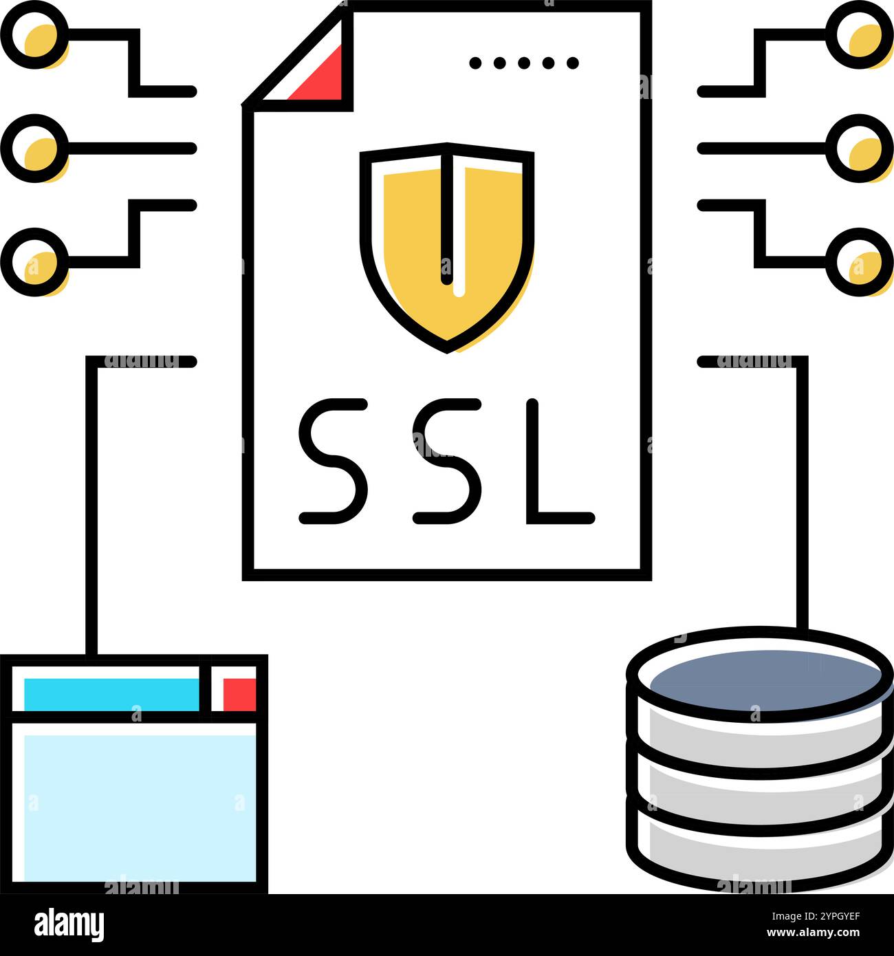 Ssl icons hi-res stock photography and images - Alamy