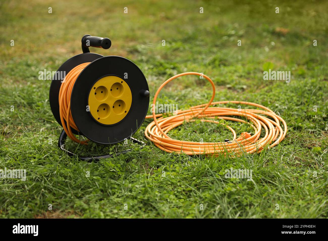 Extension cable reel hi-res stock photography and images - Alamy