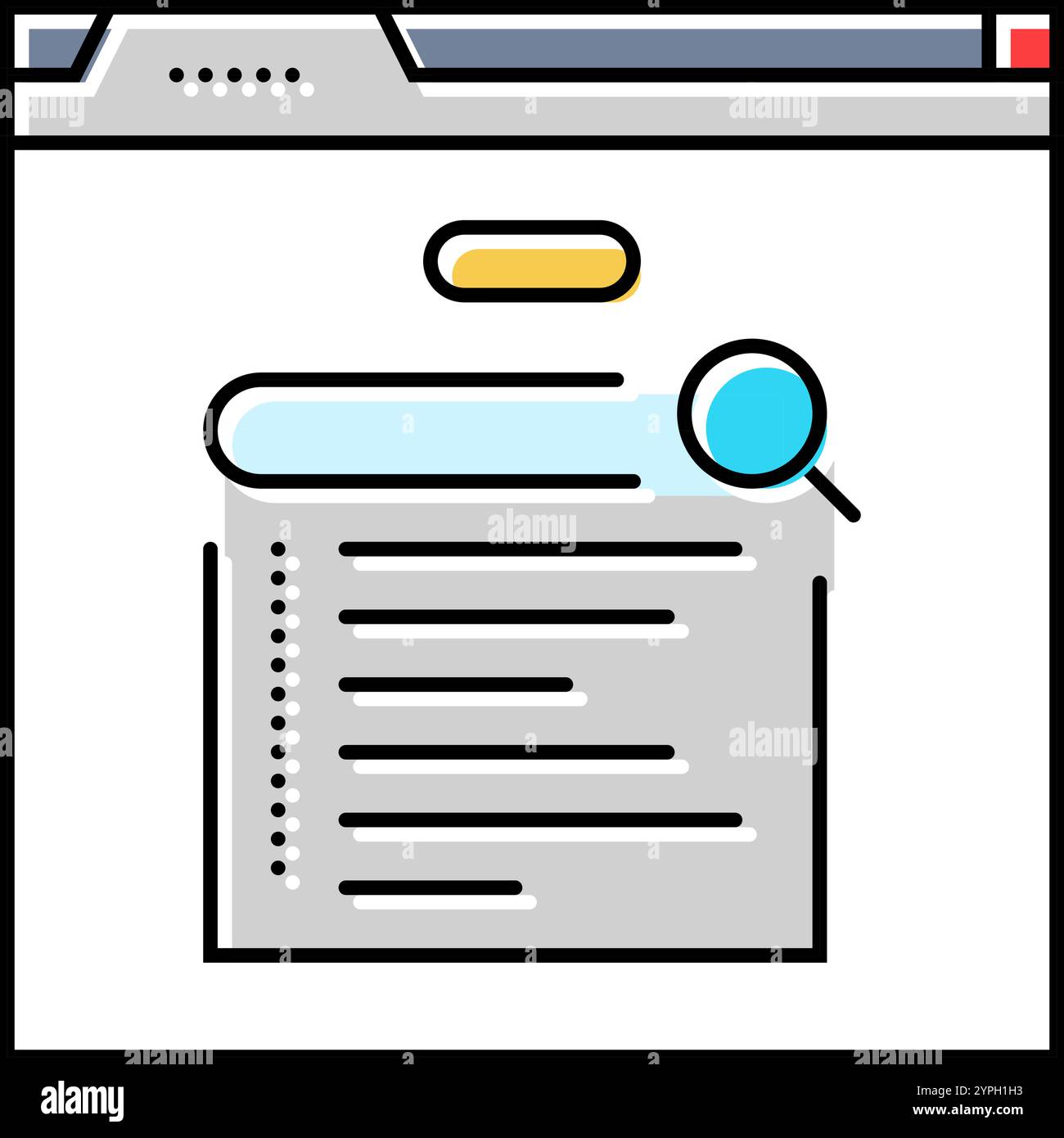 zero click searches seo color icon vector illustration Stock Vector Image & Art - Alamy