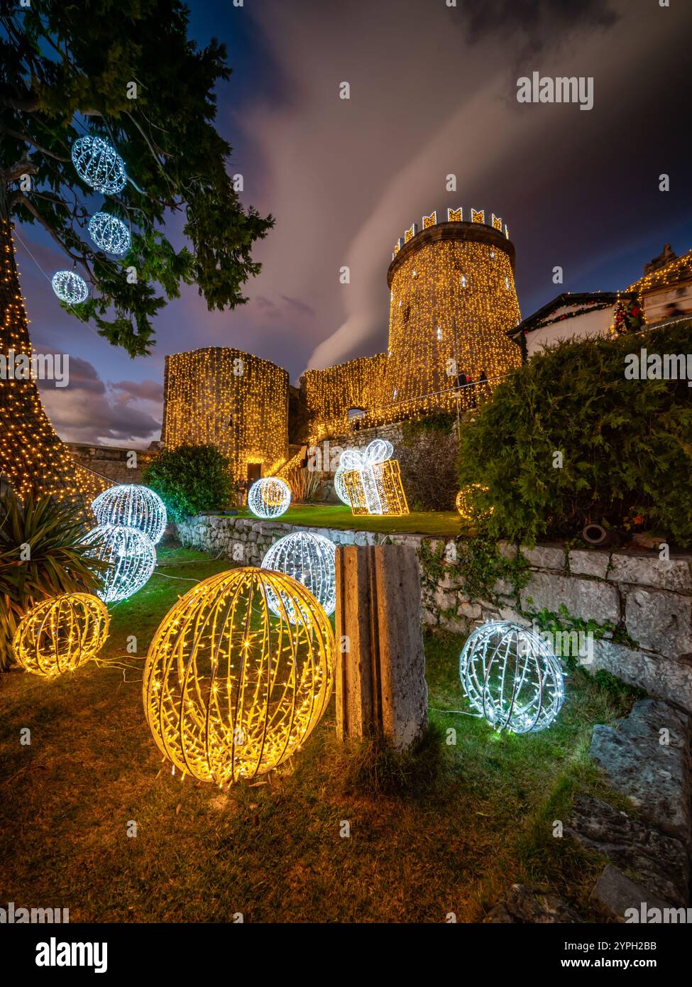 Trsat in Rijeka Croatia advent advental festive decorations lights ...