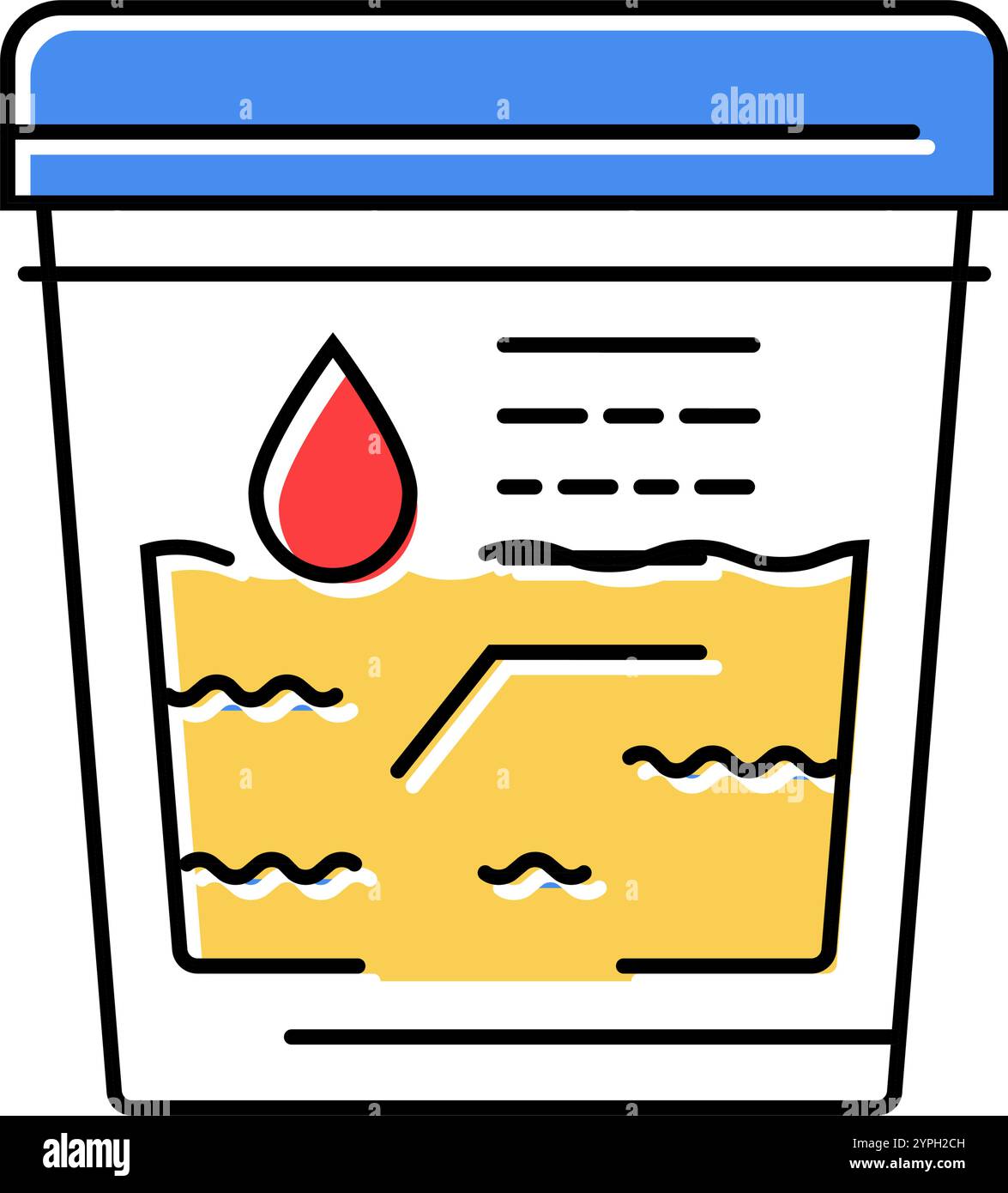 hematuria urology color icon vector illustration Stock Vector Image ...