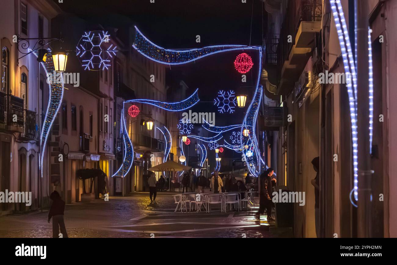 Christmas Lights in Tomar, Portugal December 2024 Stock Photo - Alamy