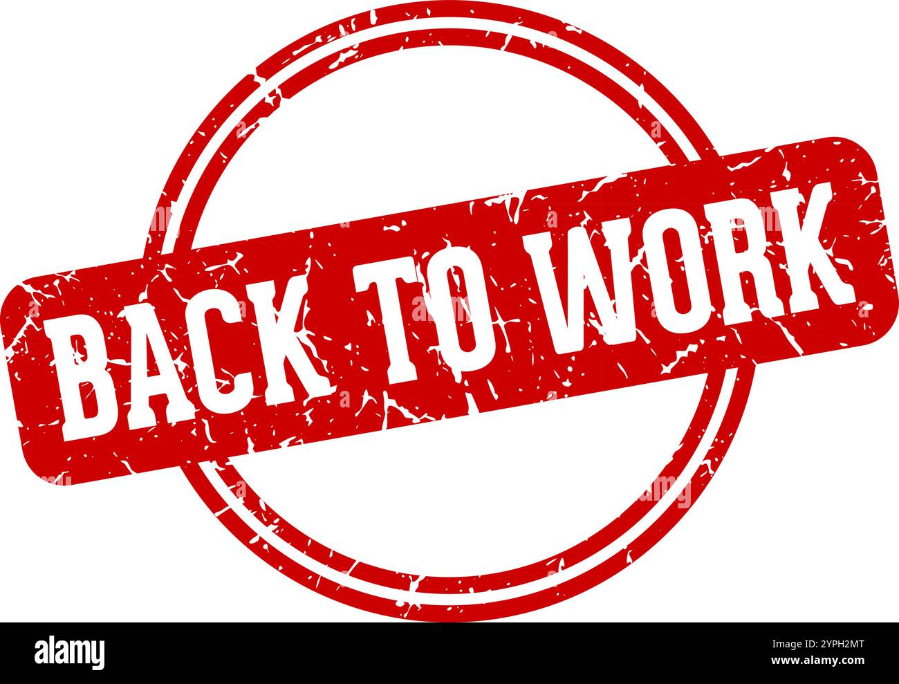 back to work round stamp isolated on transparent background. back to ...