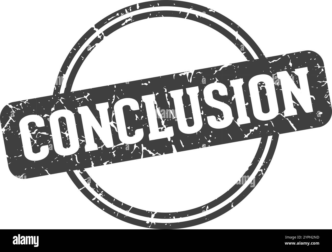 conclusion round stamp isolated on transparent background. conclusion ...