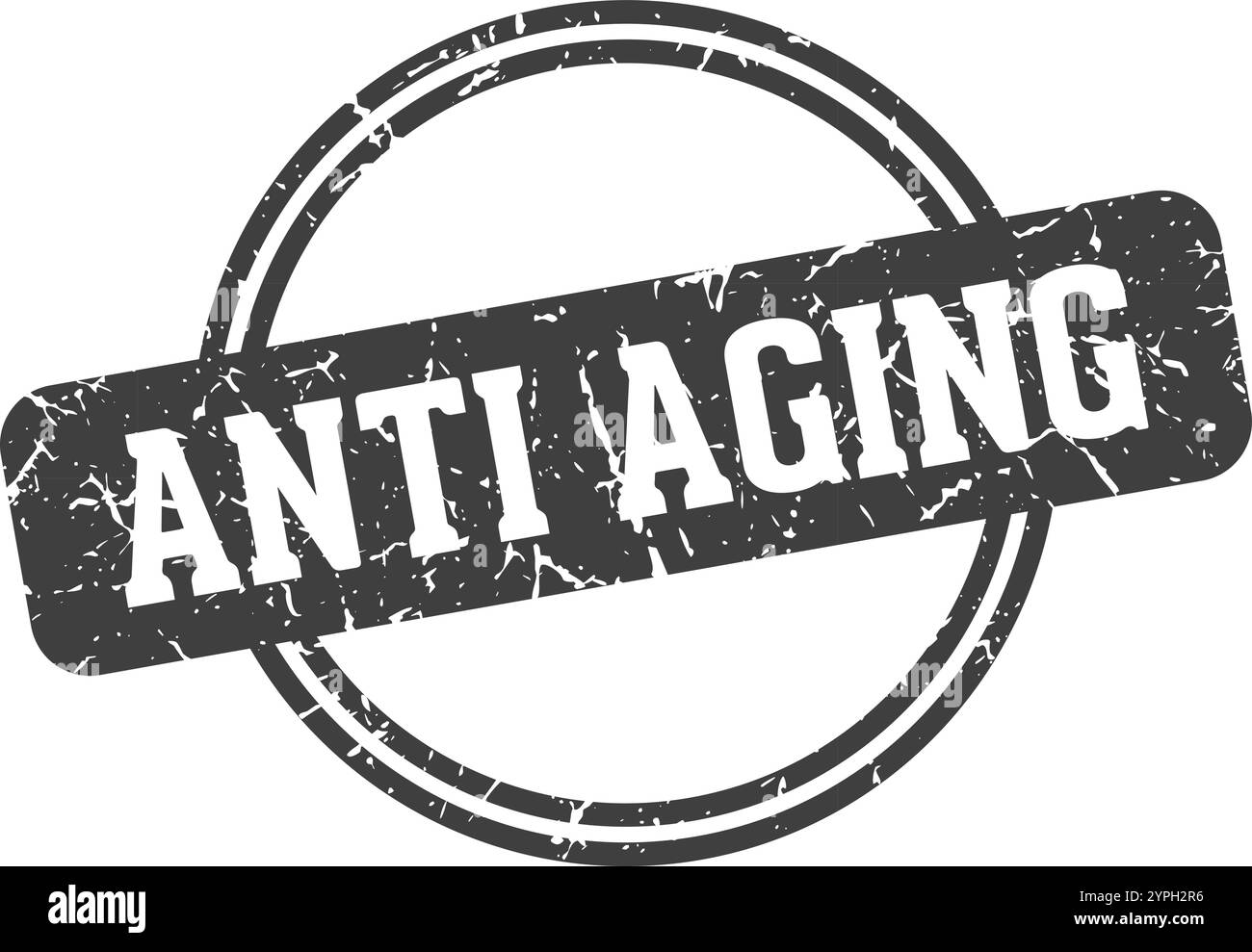 anti aging round stamp isolated on transparent background. anti aging ...