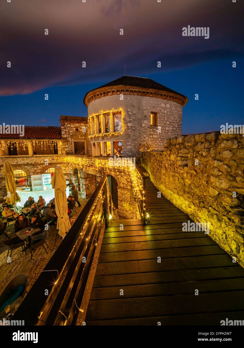 Trsat in Rijeka Croatia advent advental festive decorations lights ...