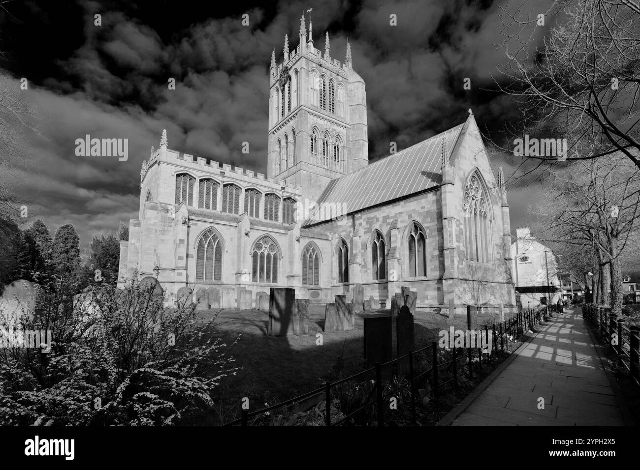 St Marys church, market town of Melton Mowbray, Leicestershire, England ...