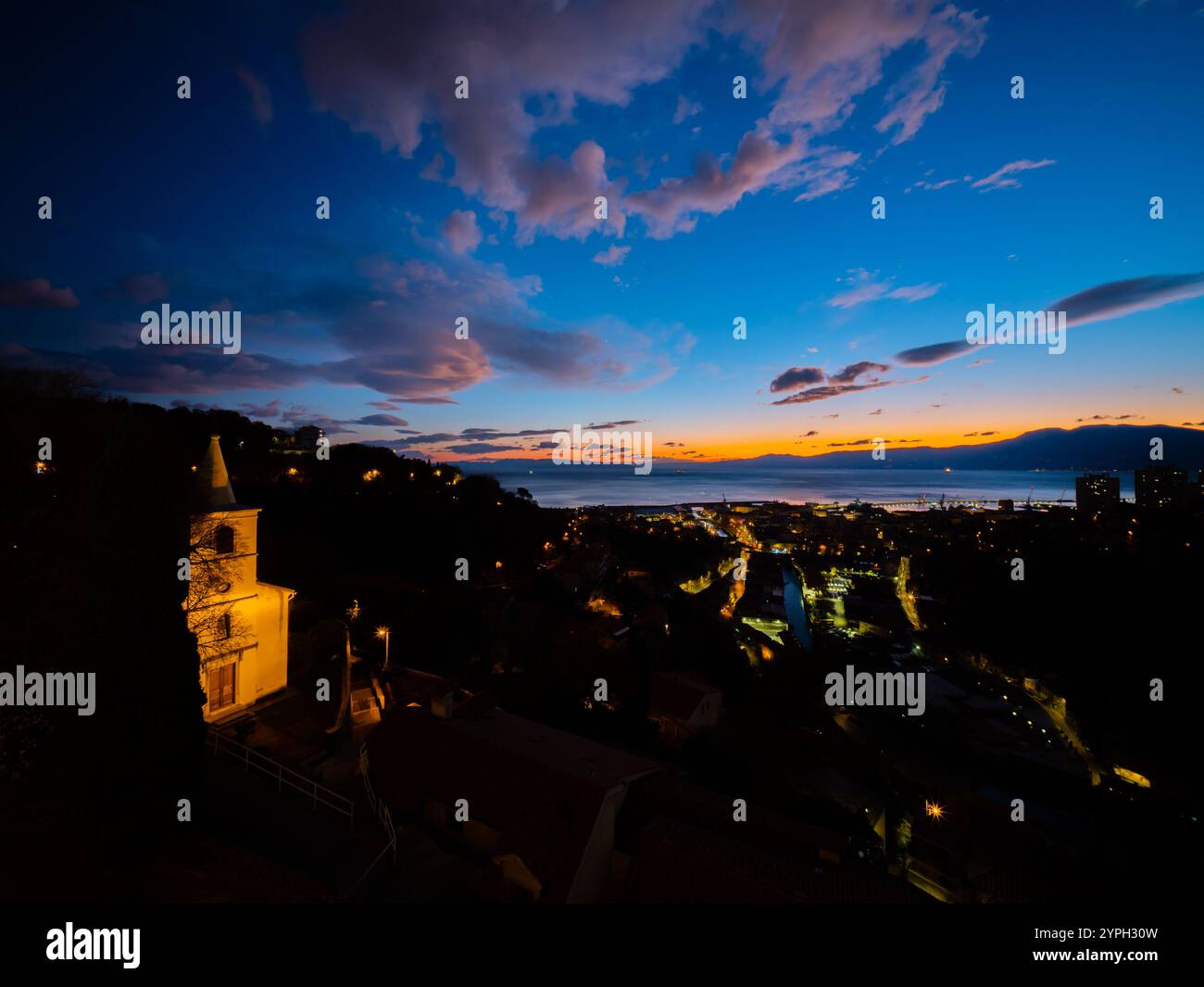 Trsat in Rijeka Croatia advent advental festive decorations lights ...