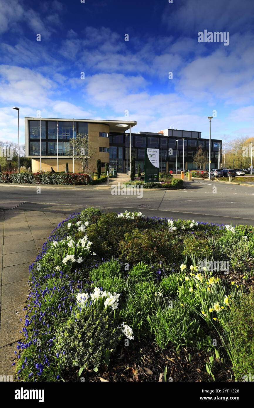 The Melton Borough Council building, Melton Mowbray town ...