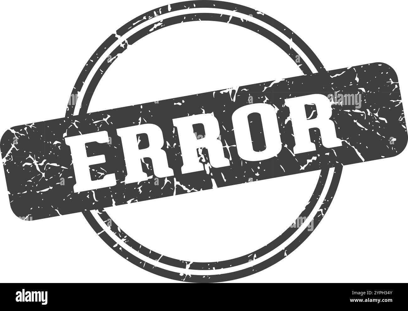error round stamp isolated on transparent background. error stamp Stock ...