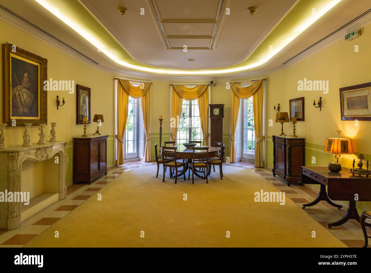 Inside Villa Mon Repos, now the Museum of Palaiopolis, a former royal ...