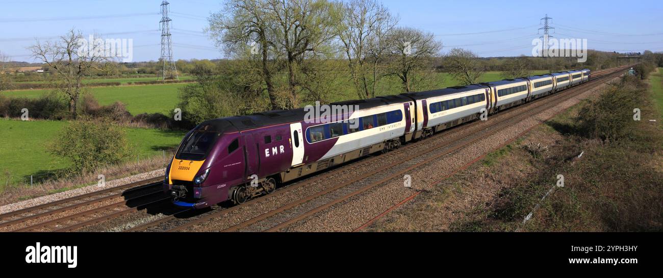 Meridian class 222004 train, East Midlands Trains, near Loughborough ...