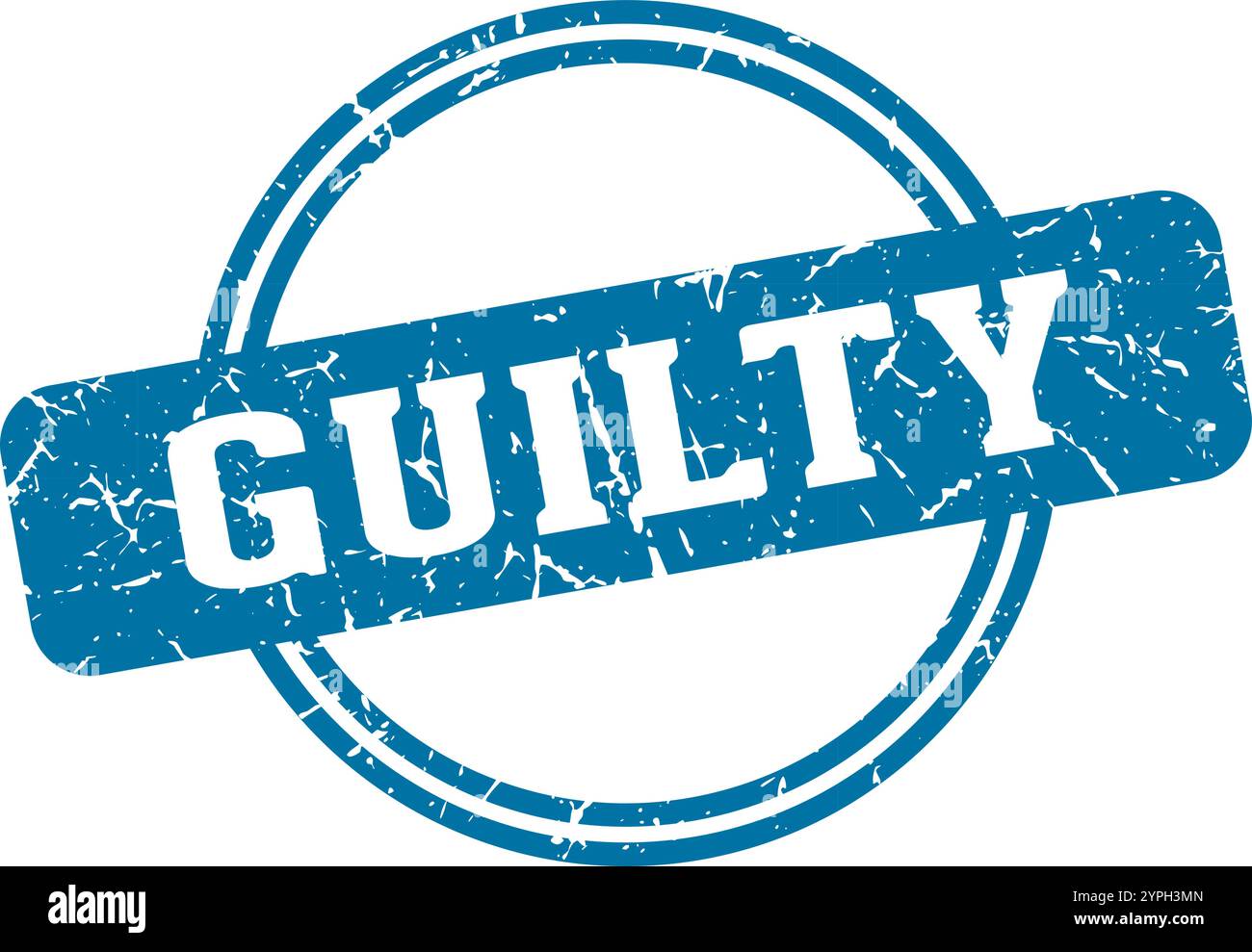 guilty round stamp isolated on transparent background. guilty stamp ...