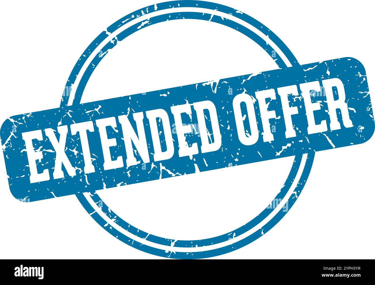 extended offer round stamp isolated on transparent background. extended ...