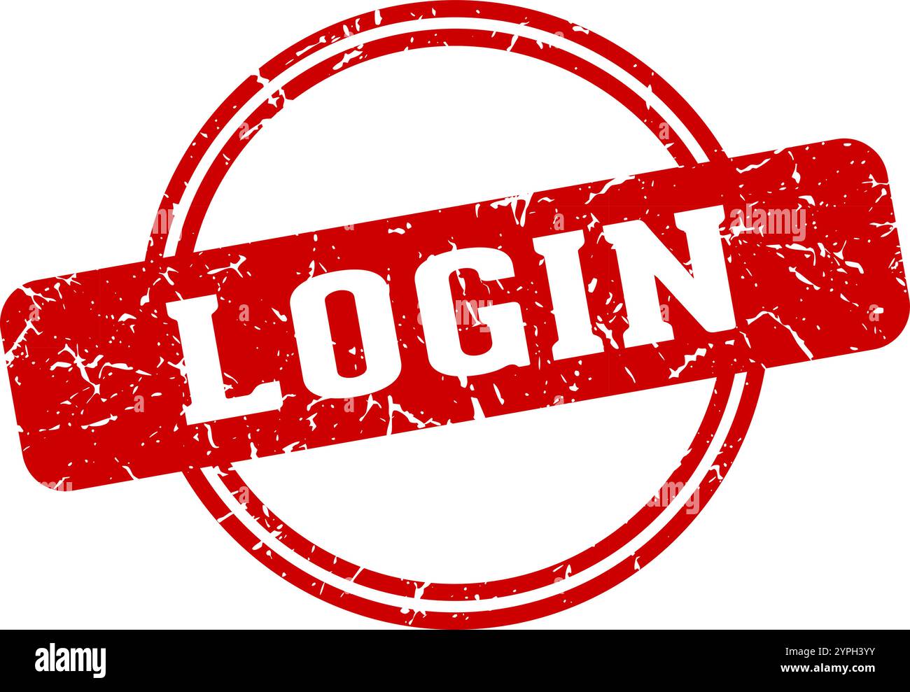 login round stamp isolated on transparent background. login stamp Stock ...