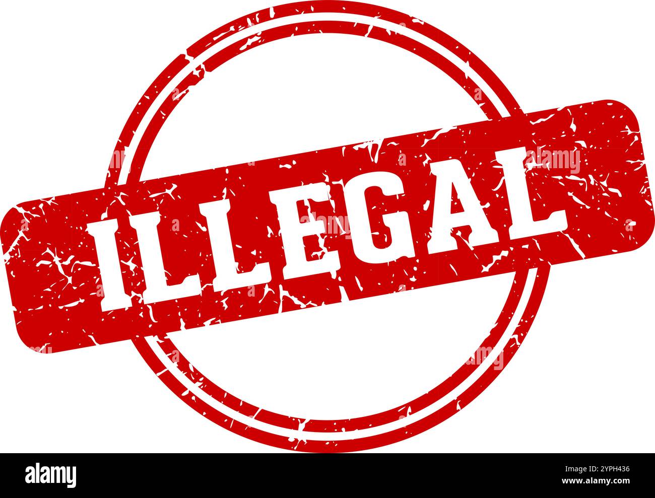 illegal round stamp isolated on transparent background. illegal stamp ...