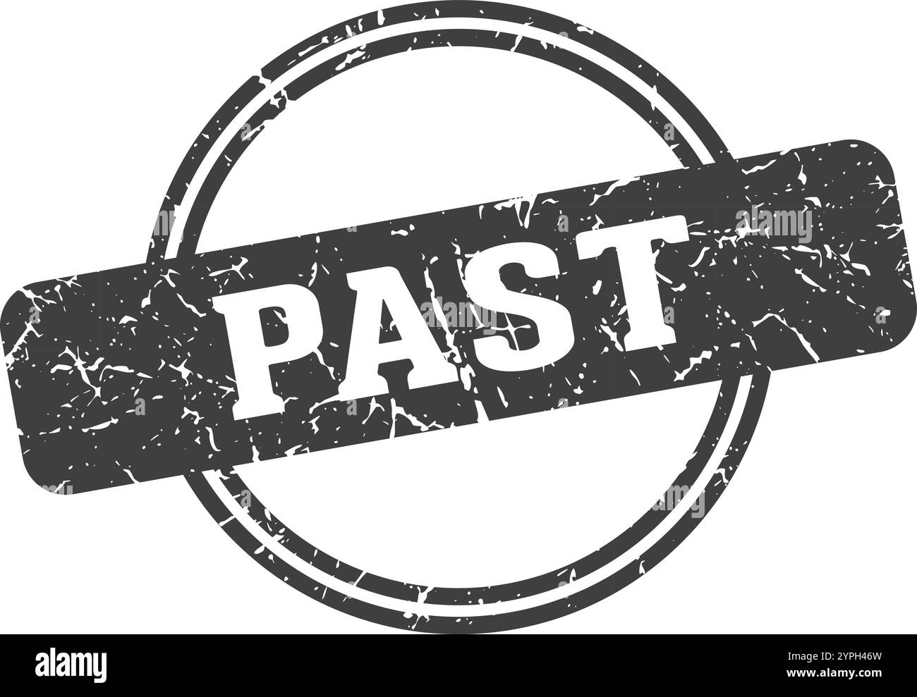 past round stamp isolated on transparent background. past stamp Stock ...