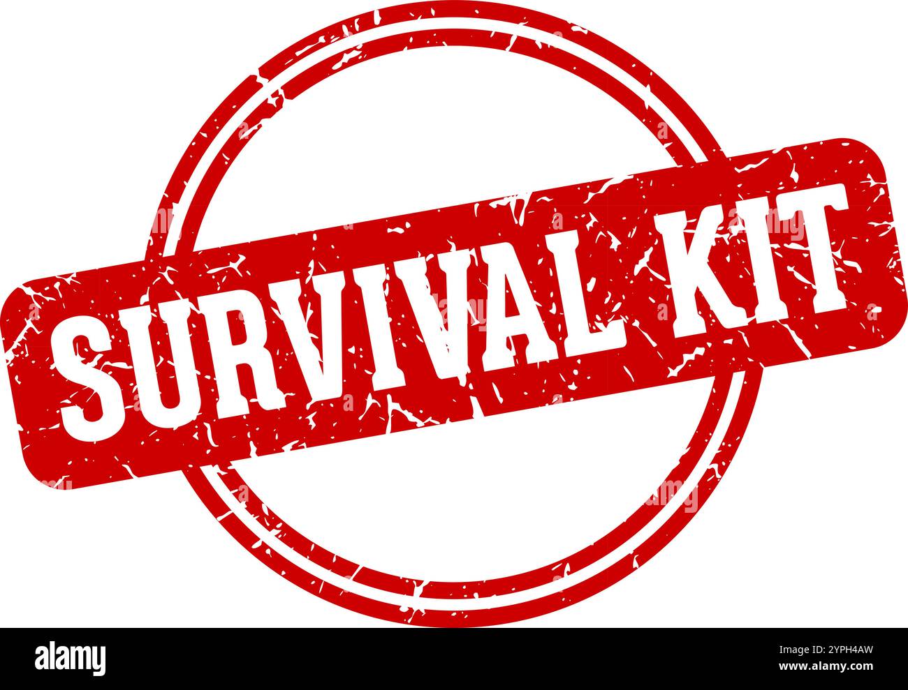 survival kit round stamp isolated on transparent background. survival ...