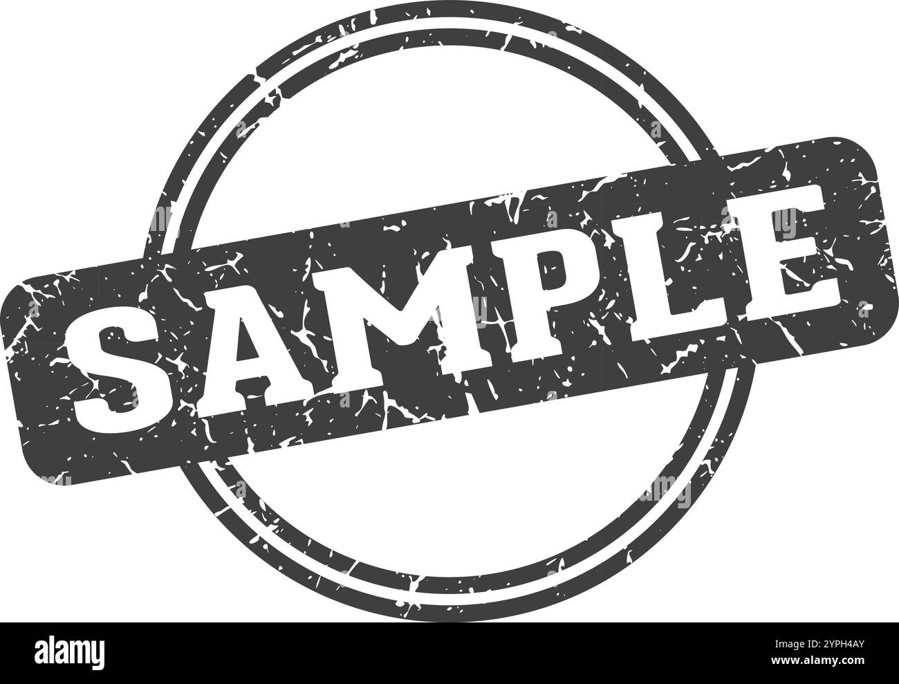 sample round stamp isolated on transparent background. sample stamp ...
