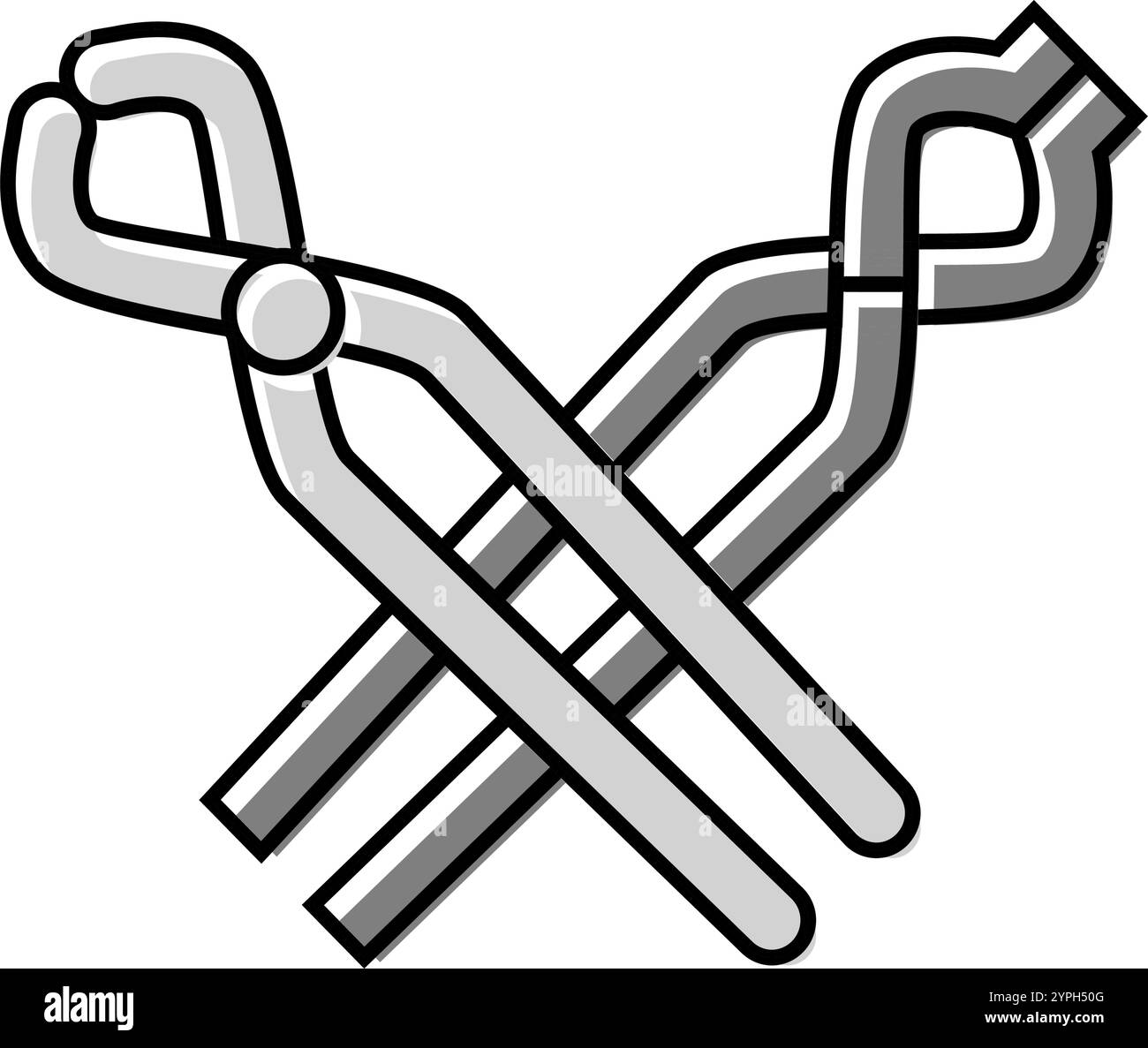 tongs blacksmith color icon vector illustration Stock Vector Image ...