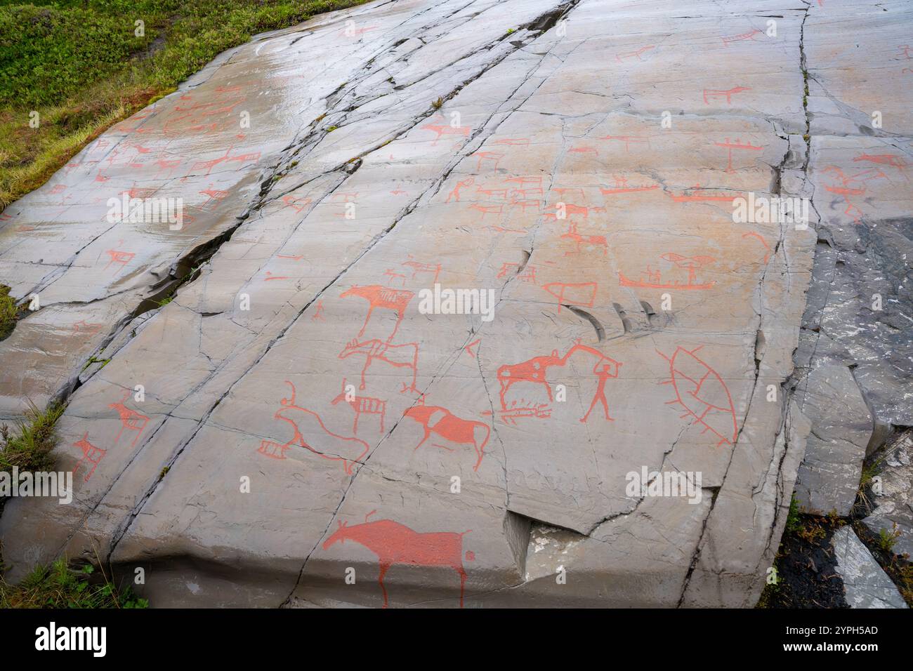 The Rock Art of Alta in Norway Stock Photo - Alamy