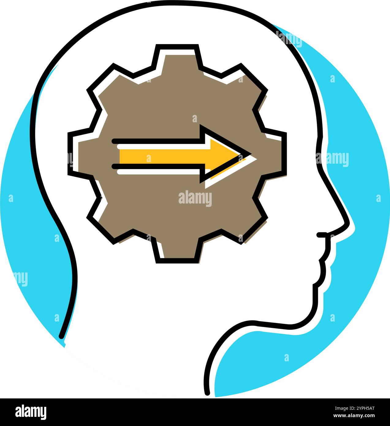 intentionality minimalism lifestyle color icon vector illustration ...