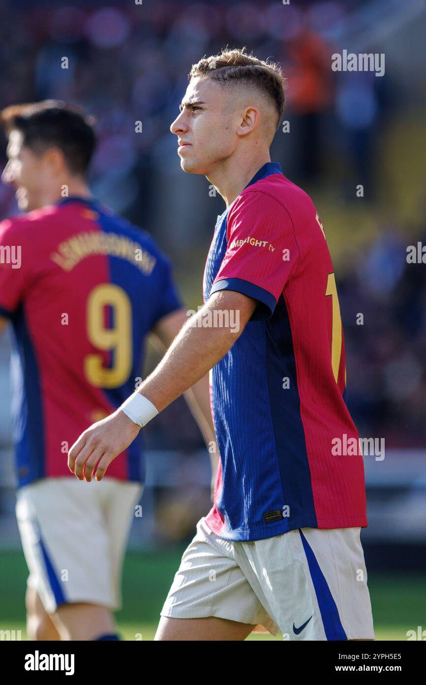 Barcelona, Spain. 30th Nov, 2024. Fermin Lopez in action during the ...