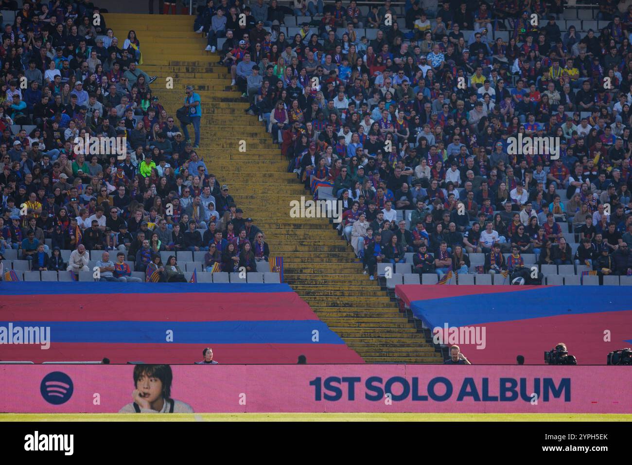 Barcelona, Spain. 30th Nov, 2024. The banner shows the first solo album ...