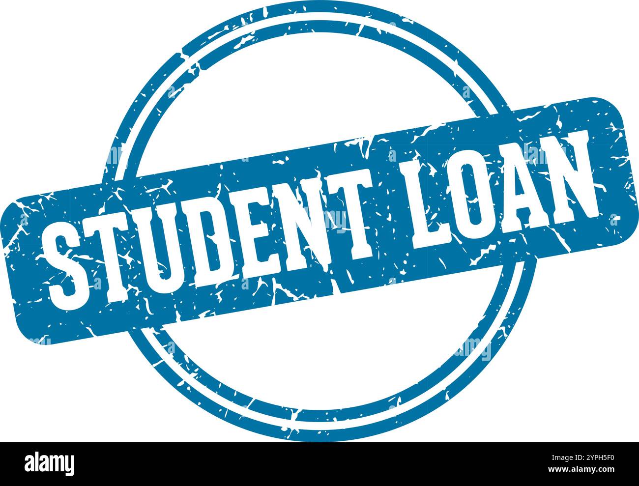 student loan round stamp isolated on transparent background. student ...