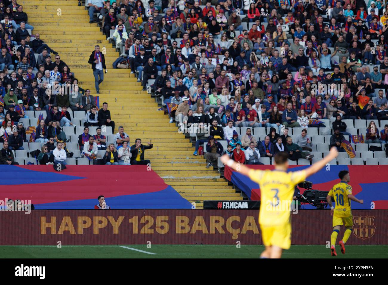 Barcelona, Spain. 30th Nov, 2024. The banner shows 125 year celebration ...