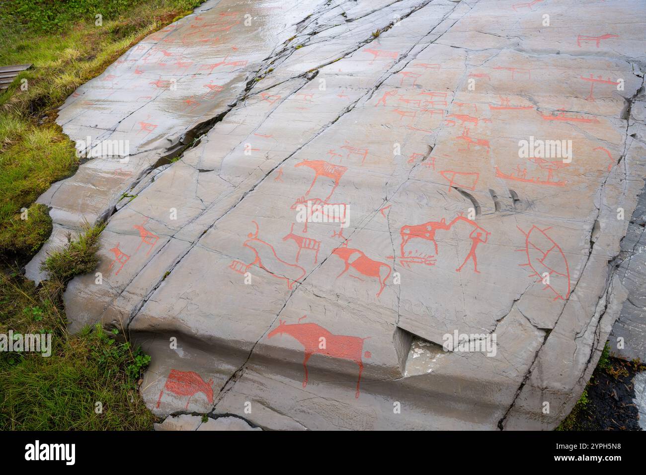 The Rock Art of Alta in Norway Stock Photo - Alamy