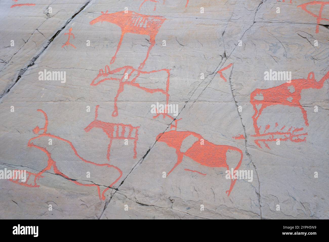 The Rock Art of Alta in Norway Stock Photo - Alamy