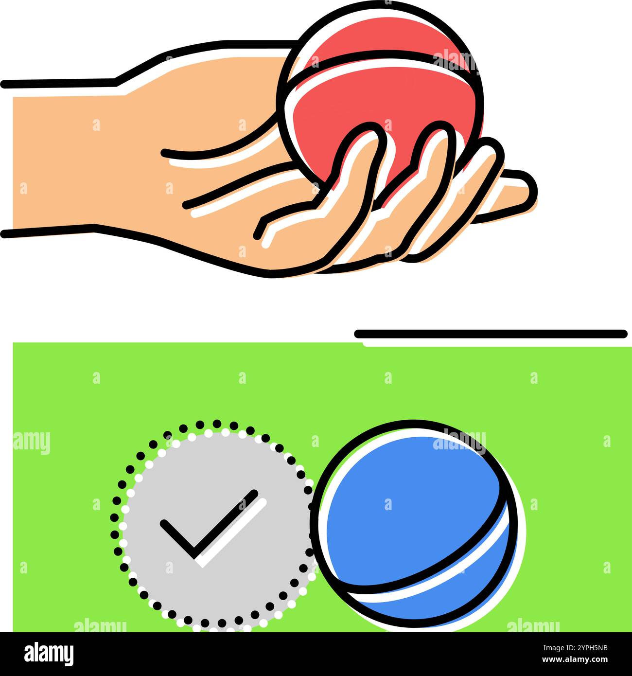 bisque croquet game color icon vector illustration Stock Vector Image ...