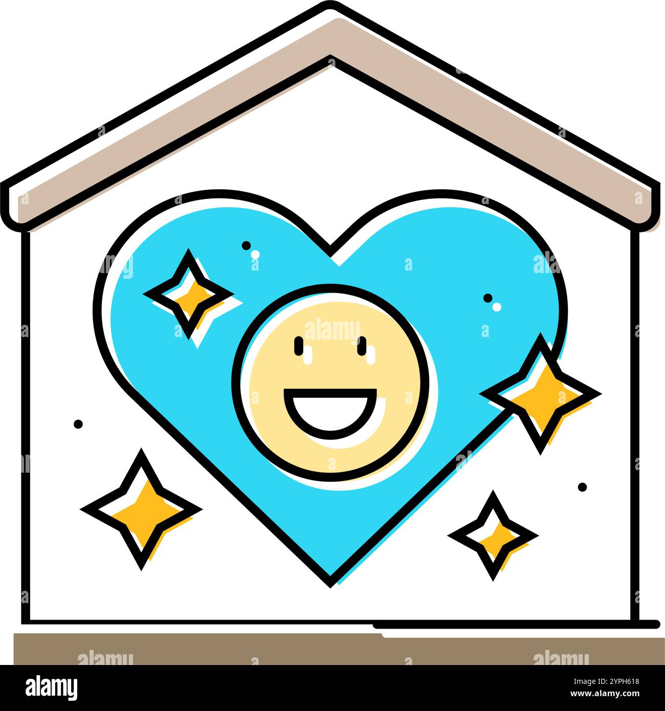 simple living minimalism lifestyle color icon vector illustration Stock ...