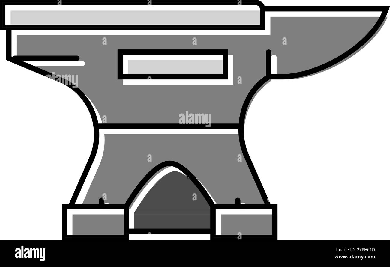 anvil blacksmith color icon vector illustration Stock Vector Image ...