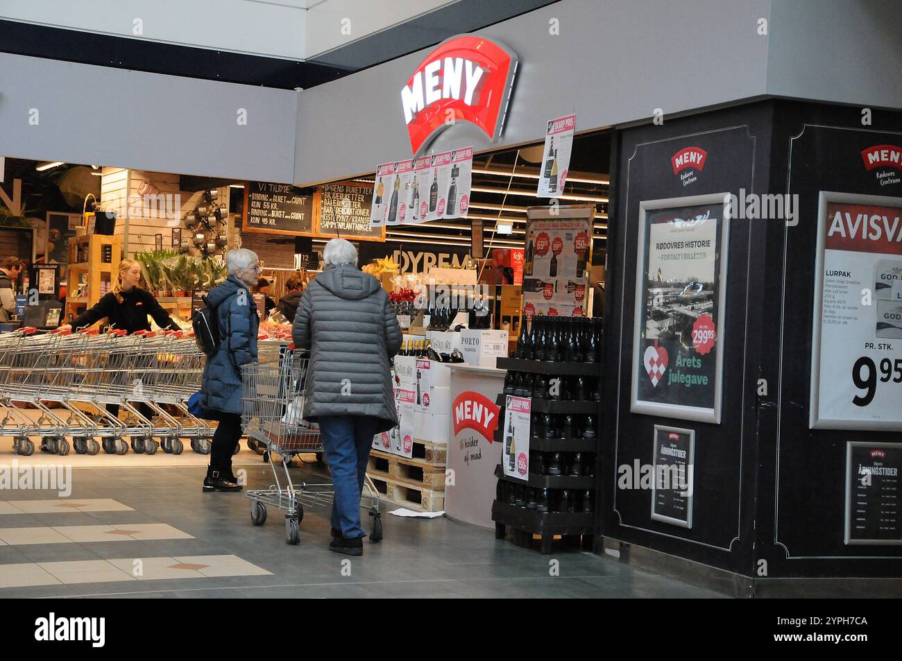 Copenhagen/ Denmark/30 Nov.2024/ Meny grocery store in danish capital ...